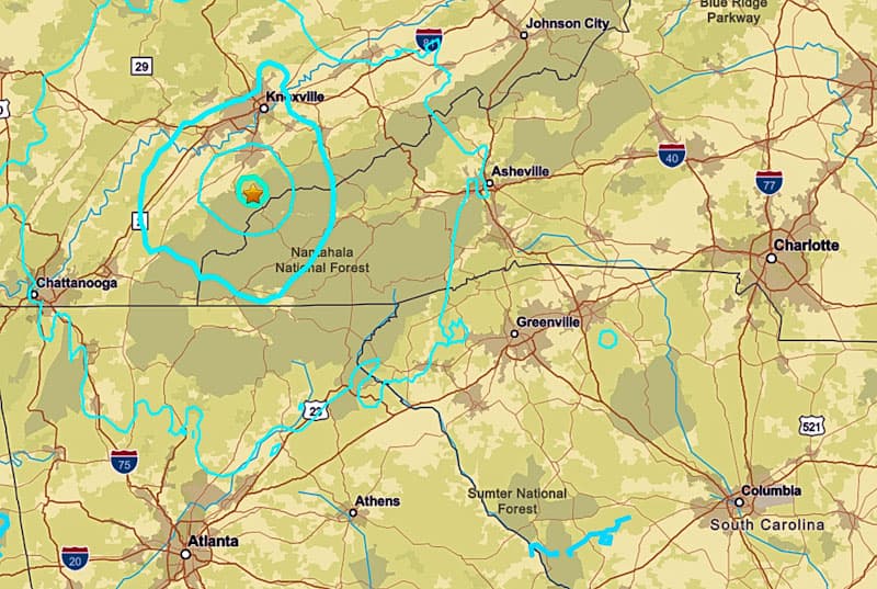 Update: Weekend Tennessee Earthquake Widely Felt, As Far Away As ...